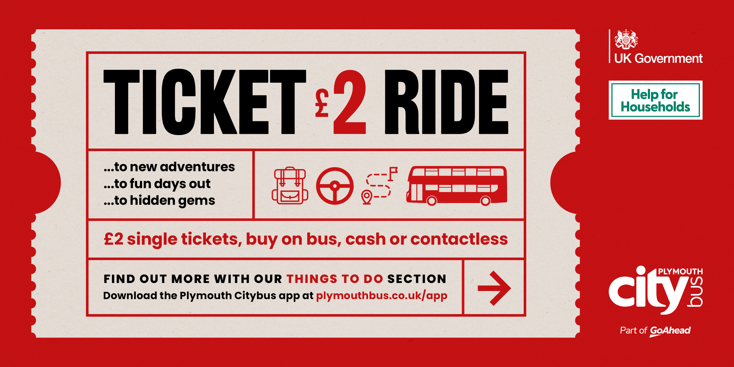 Ticket 2 ride - Plymouth Bus